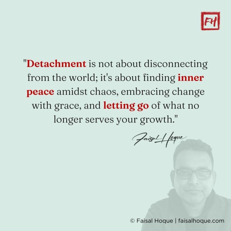 Practicing Detachment for Mindful Leadership & Growth